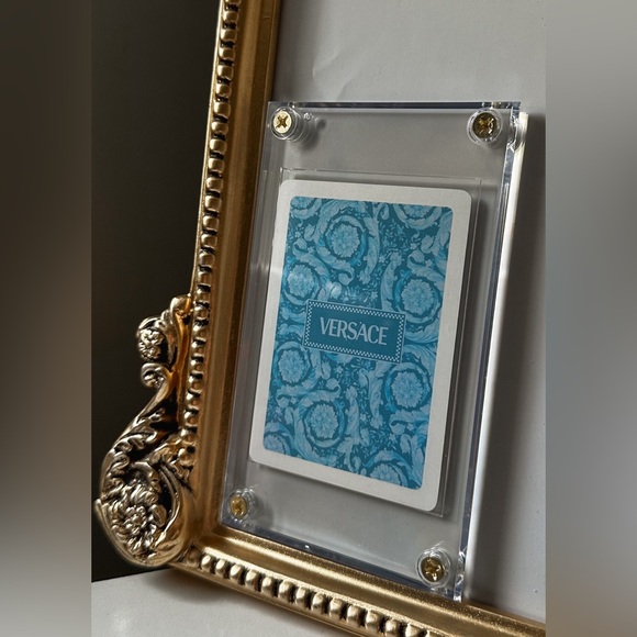 Versace | Accessories | Versace Framed Playing Card | Poshmark